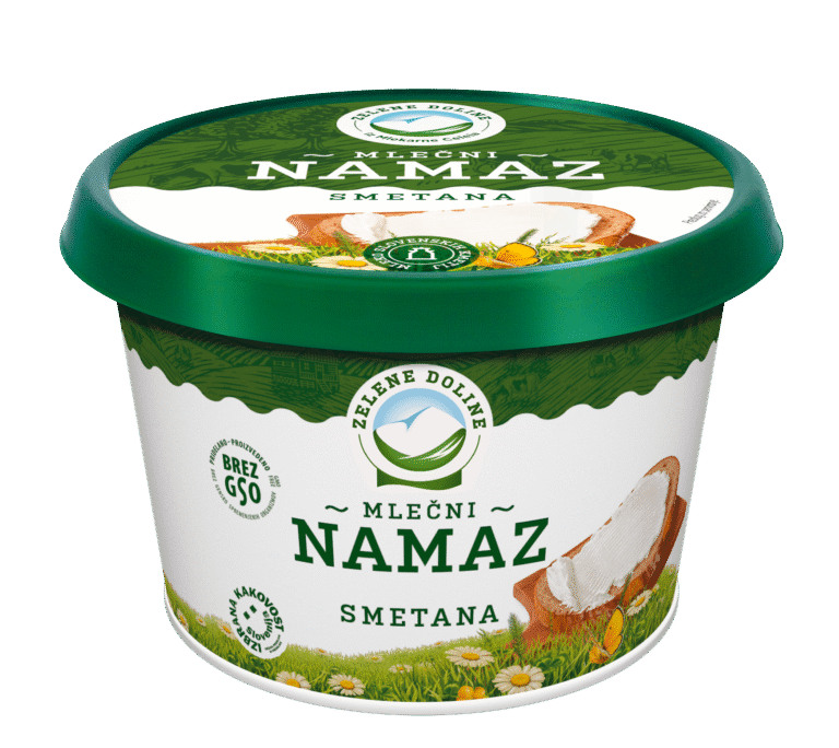 Mlečni namaz smetana - Zelene Doline