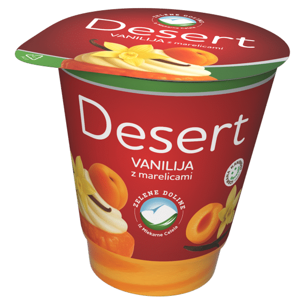 Desert vanilija z marelicami - Zelene Doline