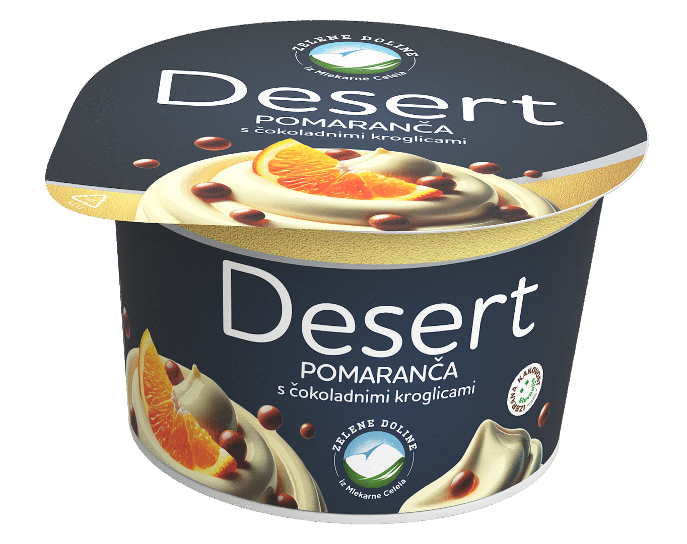 Premium desert pomaranča s hrustljavimi kroglicami - Zelene Doline